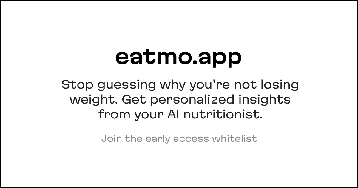 eatmo — AI Nutritionist & Health Assistant